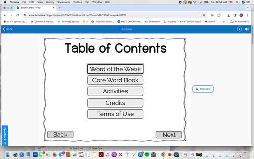 Month 2 Core Word of the Week AAC Boom Cards™ Eat Drink Stop Go Apraxia