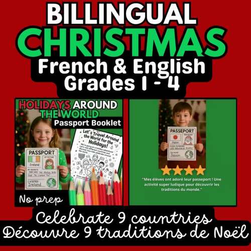 Christmas Holidays Around the World BUNDLE | Writing + Crafts | French ...