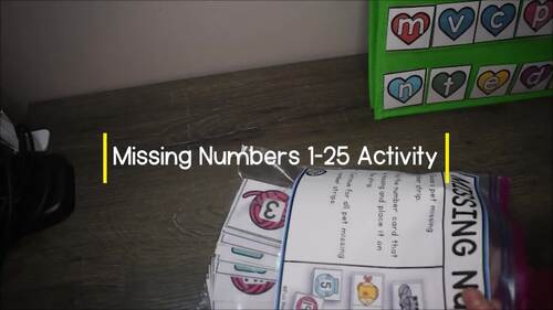 Missing Numbers 1-25 Activity | Pet Theme by Fun Hands-on Learning