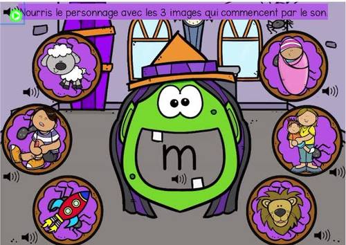 BOOM CARDS - Les sons M et P - 1re année - Conscience phonologique