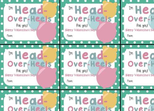 Cute Airheads Valentine's Day Gift Tag by Highs and Lows of a Teacher