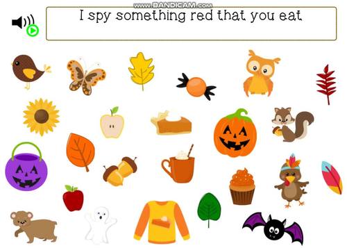 Fall I-spy (DIGITAL NO PREP) by SimpleHappyPreschoolFun | TpT