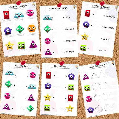 Shape recognition by Whispers to wildflowers | TPT