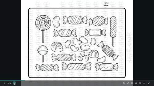 Coloring Sheet January Sweet Treat Pages Packet 1st grade crafts ...