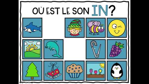French Digital SOUND Games - Où est le son «IN»? by Fun in French Immersion