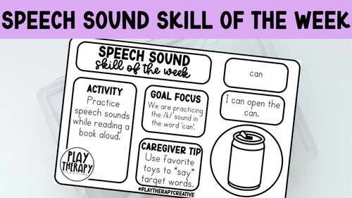 /k/ Speech Sound Skill of the Week Parent Handout | Speech Therapy