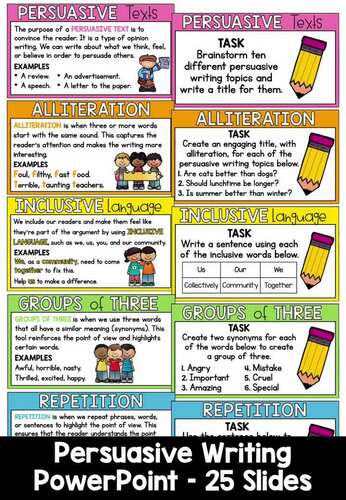 Persuasive Text - Reading and Writing Bundle by Pink Tulip Teaching ...