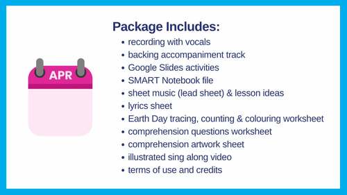 April Calendar Song - April NO-PREP Activities - Morning Routine