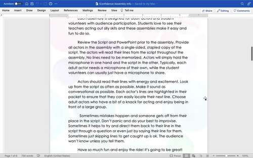 Confidence Character Education Assembly by The Feelings Show | TPT