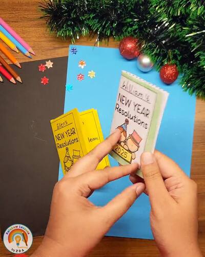 New Years Resolution 2025 Mini Books | New Year Goals 2025 | New Years ...