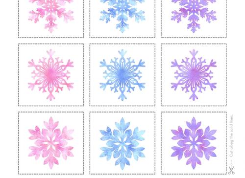 Snowflake Memory Match Game, Winter Activity, Season Activities | TPT