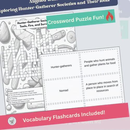 HSS 6.1.1 Puzzle Pack | Survival & Innovation: Hunter-Gatherer Societies