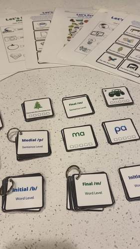 /m/ Artic Flashcards and Wksts - initial/medial/final; all production ...