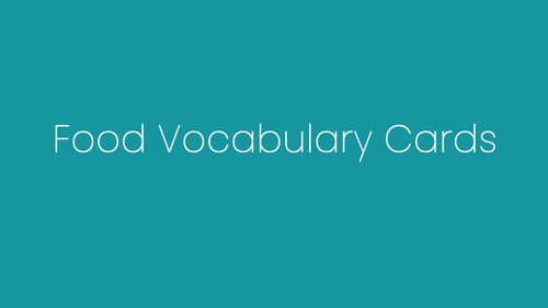 Food Group Vocabulary Cards & Write the Room for Healthy Eating | TpT
