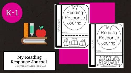 Reading Response Journal | Kindergarten and First Grades | TpT