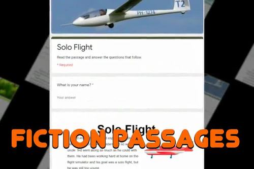 Google Forms Reading Comprehension Passages & Questions Bundle 6th 7th ...
