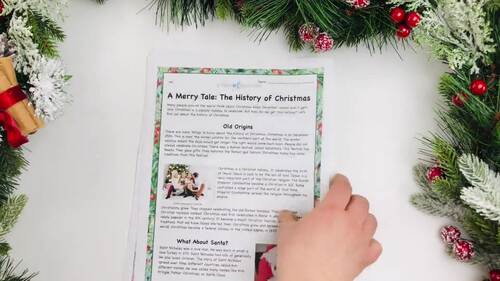 History of Christmas Around the World Cookies Reading Bundle RI.2.2 ...