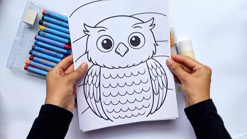 Fall Owl Craft – Printable Template with Step-by-Step Video Tutorial