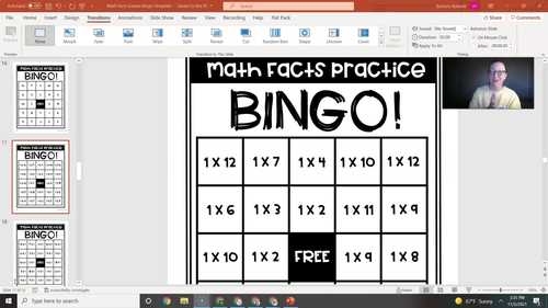 Multiplication Bingo for Math Facts Practice, 1 Times Table by Math ...