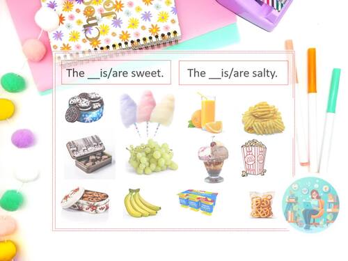 Adjectives Describe a Picture Activities Worksheets for speech therapy