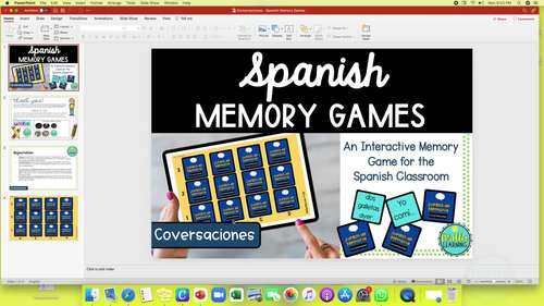 Spanish Memory Games - Conversations by Red Apple Studio | TPT