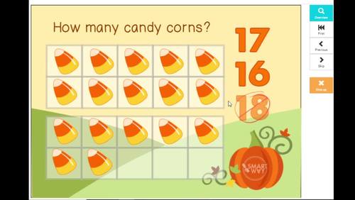 Counting 11 - 20 | Boom Cards | Fall Theme - Candy Corns by Smart Way
