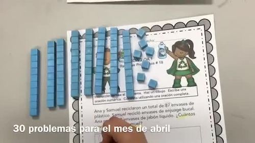 APRIL - 2ND GRADE MATH WORD PROBLEMS IN SPANISH - CCSS 2.0A.1 by ...