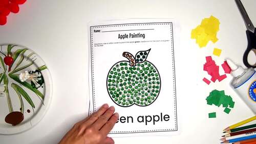 Apple Activities, Dot Painting, Crafts, Writing & Games by Wisdom ...