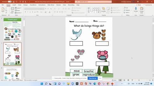 Science Living and Non-Living Things What do living things need ...