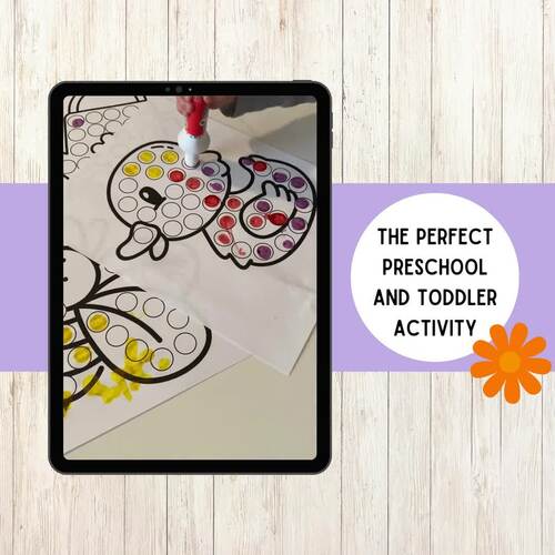 Spring Dot Marker Pages, Dot Marker Coloring, Do A Dot Activity | TPT