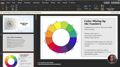 Mandala Color Wheel, Middle or High School Art, Watercolor color wheel