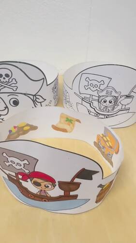 Talk Like a Pirate Day Hats – Printable Crown Craft for Kids | Headbrand