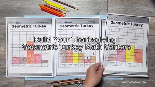 Thanksgiving Bundle 2D Shapes Geometric Turkey Activities Math Centers ...