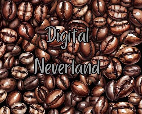 Coffee Bean Inspired Digital Paper Pack / Coffee Bean Pattern Background