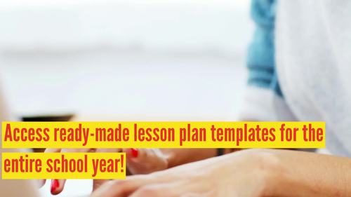 Exclusive Lesson Plan Template(GOOGLE SHEETS)-1st Grade CCSS (All ...