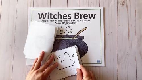 Witches Brew- Halloween song book, craft, coloring book and activity ...