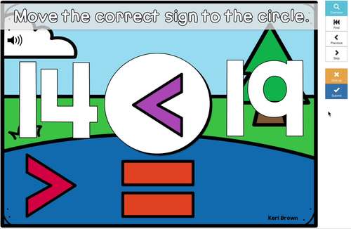 Comparing Numbers 11-20 Boom Cards by Keri Brown | TPT