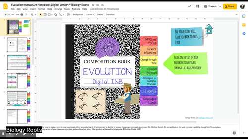 Evolution Digital Interactive Notebook by Biology Roots | TPT