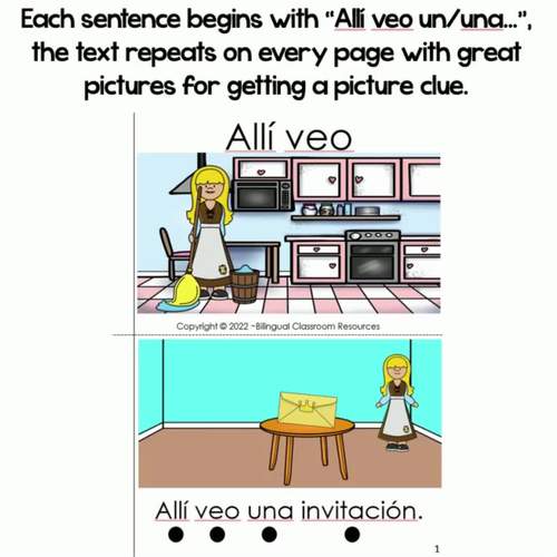 Palabras de uso frecuente: Allí and veo | Spanish High Frequency Words