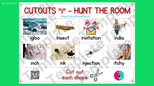 Write the Room Kindergarten - Letter "i": Writing / Vocabulary / Phonics