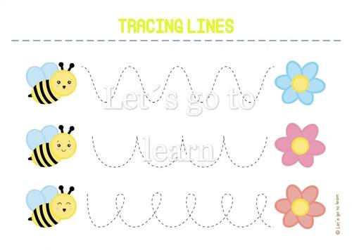 Pre-Writing Worksheets - Tracing Pages - Fine Motor Skills - Toddlers ...