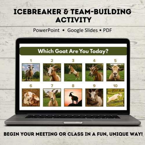Which Goat Are You Today? – Barnyard Icebreaker Slide for Classrooms ...