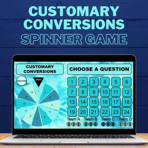 Customary Measurement Conversions Digital Activity & Game - 4th Grade