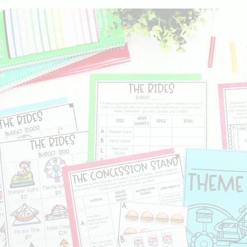 PBL Math Enrichment Project | Theme Park Project Based Learning | TPT