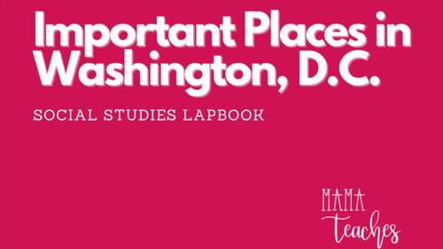 Washington, DC Landmarks Social Studies Lapbook by MamaTeachesStore