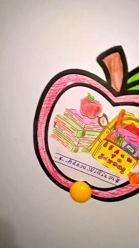 Back To School Name Craft ~ Apple Craft for Preschool Kindergarten to ...