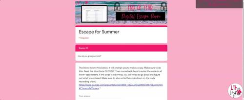 End of Year Digital Escape Room - Reading Comprehension, Figurative ...