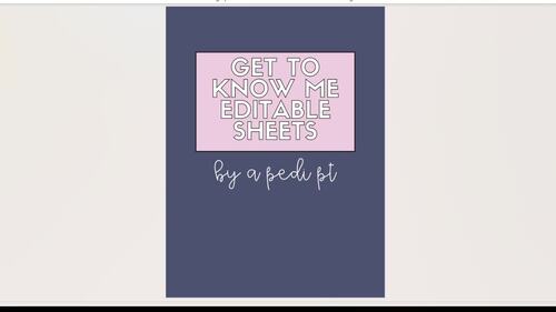 Meet the Therapist | Editable Introduction for PT, OT, SLP by A Pedi PT