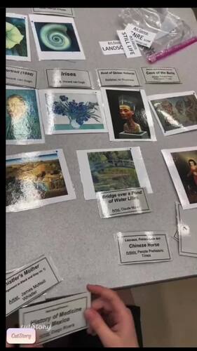 Matching & Sorting Masterpieces of Art Cards (Grades 2-4+) *Public ...