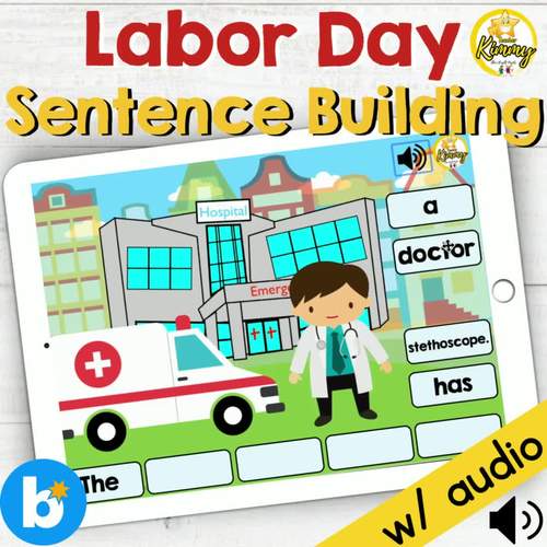 Labor Day Sentence Building Auditory Comprehension Boom Cards by ...
